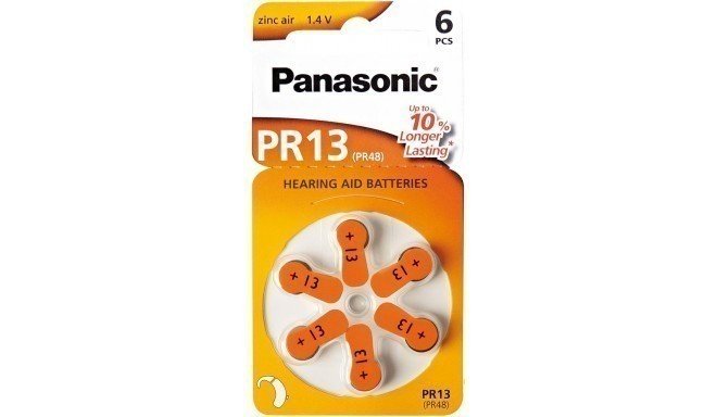 Panasonic PR13 kuuldeaparaadi patareid PR48 6-pakk | PATAREID.EE