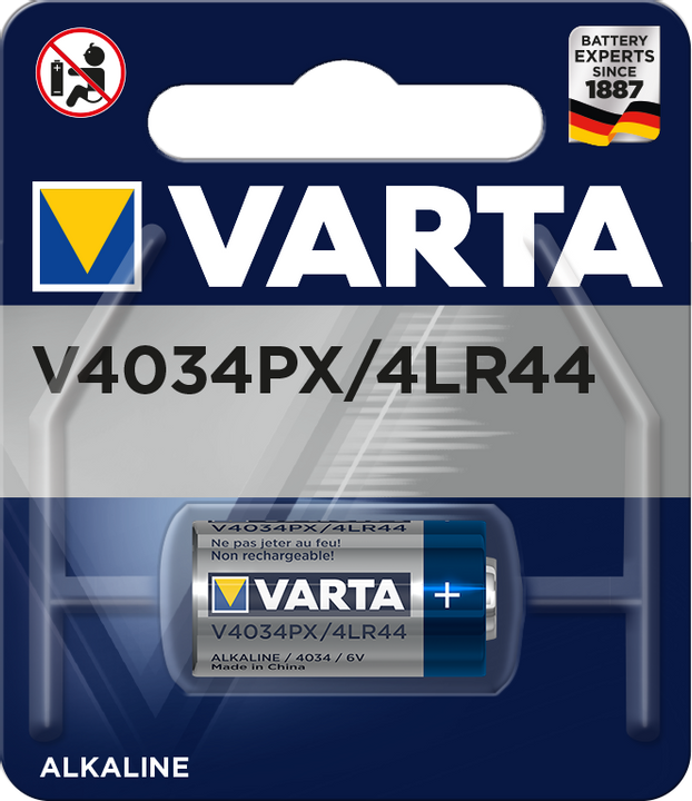 Varta V4034PX 6V patarei 4LR44 | PATAREID.EE