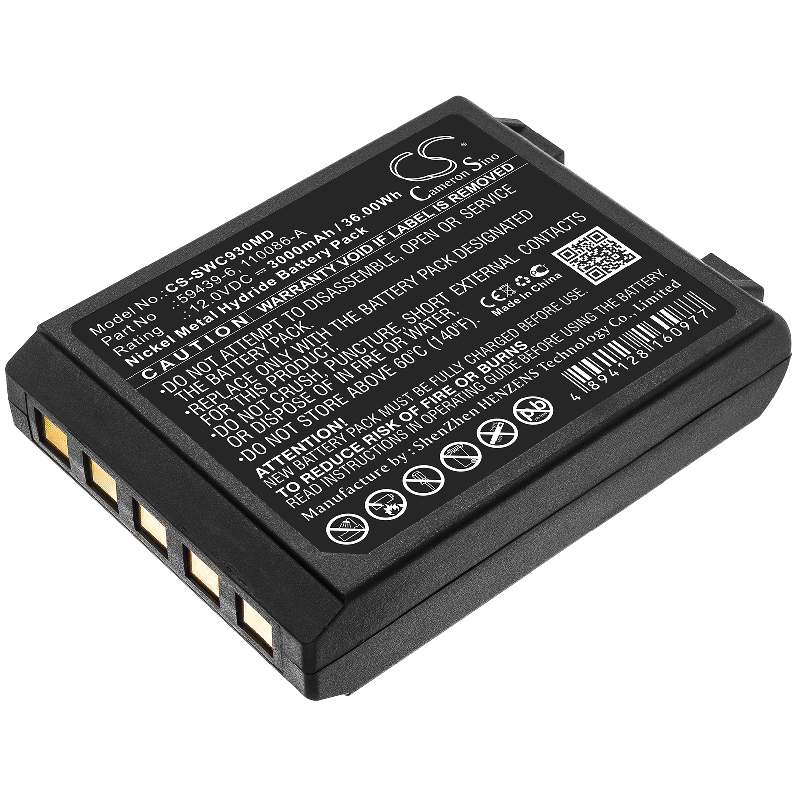 Simonson-Wheel 110086-A 12.0V Ni-MH 3000mAh-36.00Wh battery | PATAREID.EE